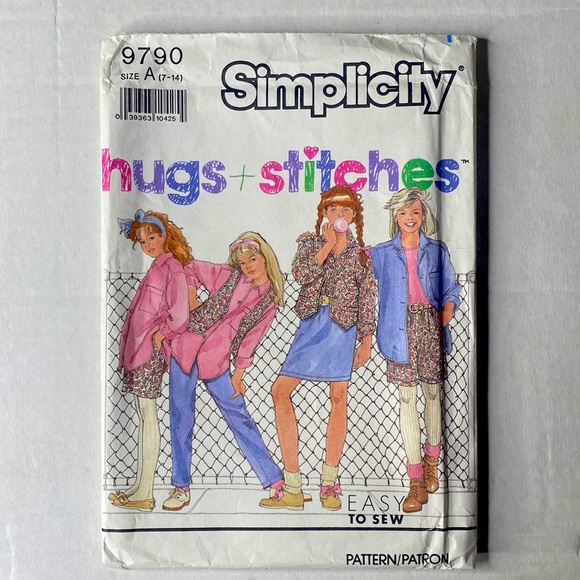 Simplicity | Other | Vintage 98s Simplicity Pattern 9790 Sewing Pattern ...